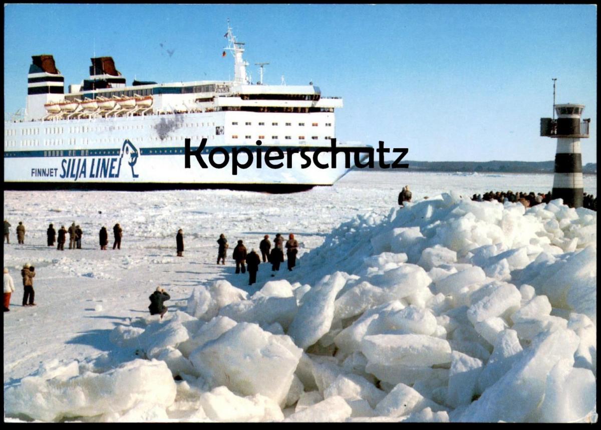 ÄLTERE POSTKARTE MS FRANS SUELL SILJA LINE EUROWAY TRAVEMÜNDE MALMÖ ...