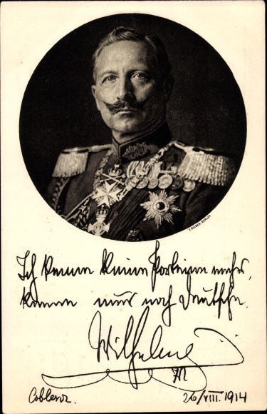 Ak Vorwärts mit Gott, Zitat von Kaiser Wilhelm II., 6.8.1914, Schwert ...