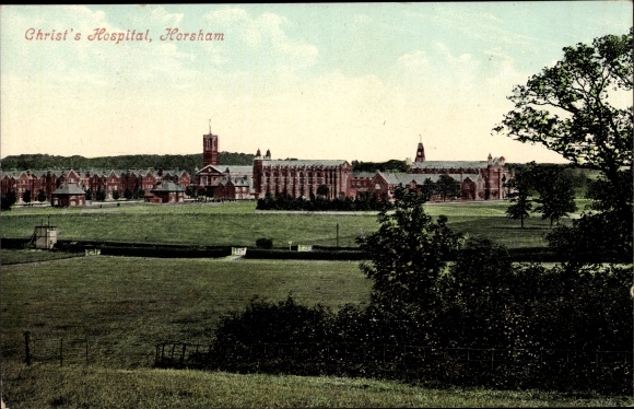 Ak Horsham West Sussex, Christs Hospital, General View Nr. 10382722 ...