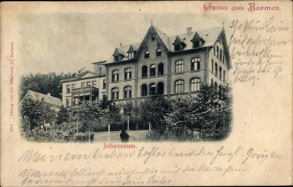 Ak Barmen Wuppertal, Johanneum | oldhting.de