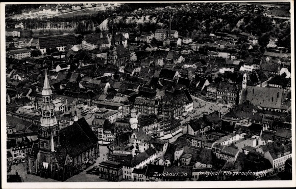 Ak Zwickau in Sachsen, Fliegeraufnahme Nr. 10415615 - oldthing ...