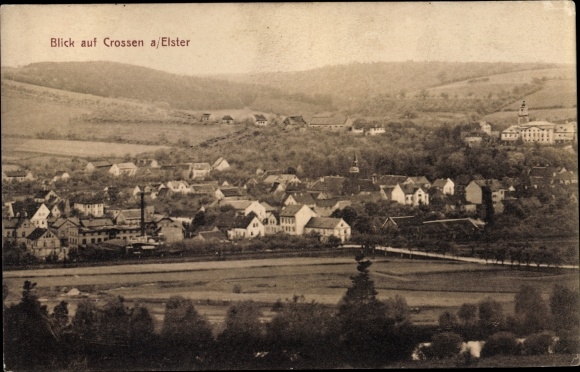 Ak Crossen an der Elster, Blick auf den Ort Nr. 2945272 - oldthing ...