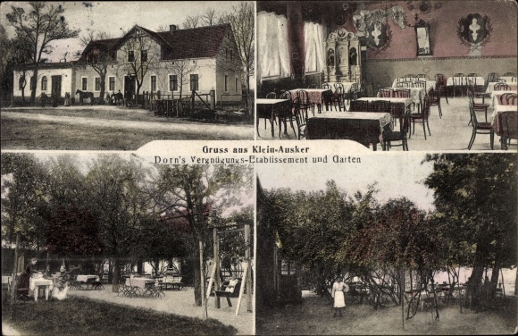Ak Uskorz Mały Klein Ausker Wołów Wohlau Schlesien, Dorn's ...