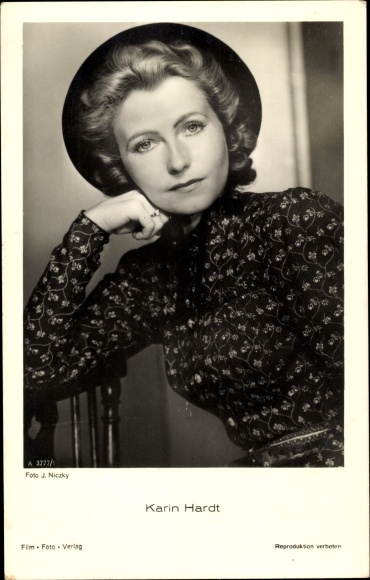 Ak Schauspielerin Karin Hardt, Portrait mit Hut Nr. 3033613 - oldthing ...