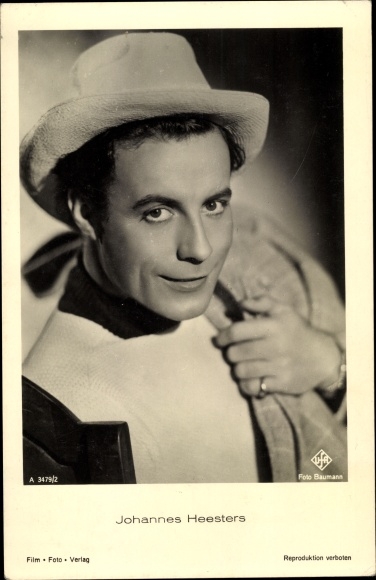 Ak Schauspieler Johannes Heesters, Portrait mit Hut, Ufa Film Nr ...