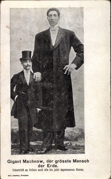 Ak Gigant Feodor Machnow, der größte Mensch der Erde, Riese Nr. 3222263 ...