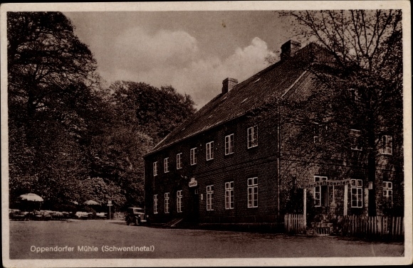 Ak Oppendorf Schönkirchen in Holstein, Gasthaus Oppendorfer Mühle ...