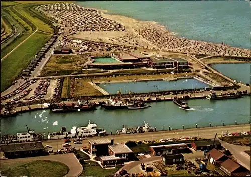 Ak Bensersiel Esens Ostfriesland, Hafenbecken, Seewasser Wellenschwimmbad, Badestrand ...
