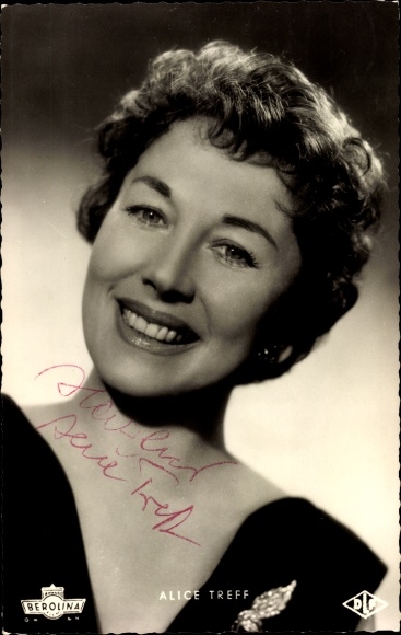 Ak Schauspielerin Alice Treff, Portrait, Autogramm Nr. 3521234 ...