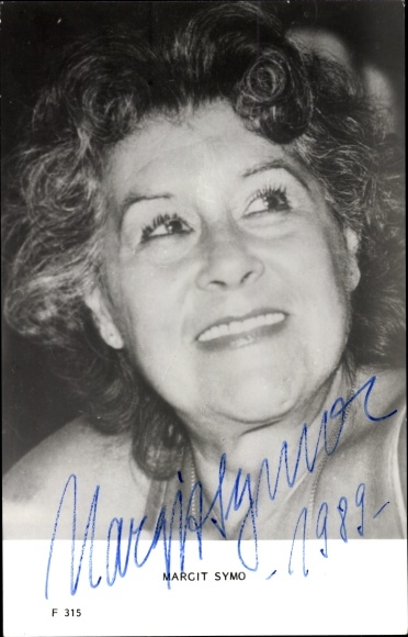 Ak Schauspielerin Margit Symo, Portrait, Autogramm Nr. 3546449 ...