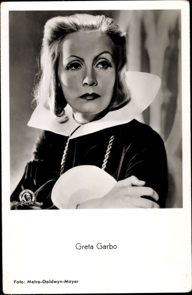 Ak Schauspielerin Greta Garbo, Portrait als Königin Christine Nr ...