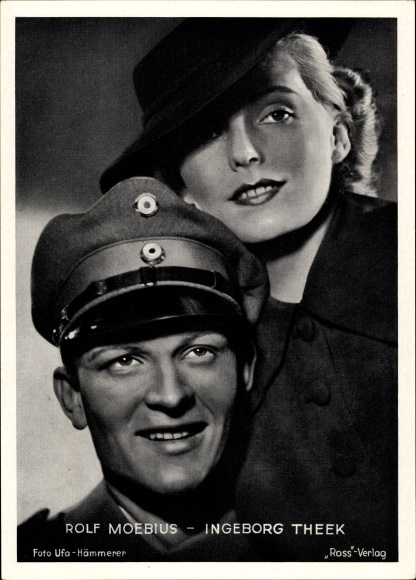 Foto Schauspielerin Ingeborg Theek, Schauspieler Rolf Moebius, Portrait ...