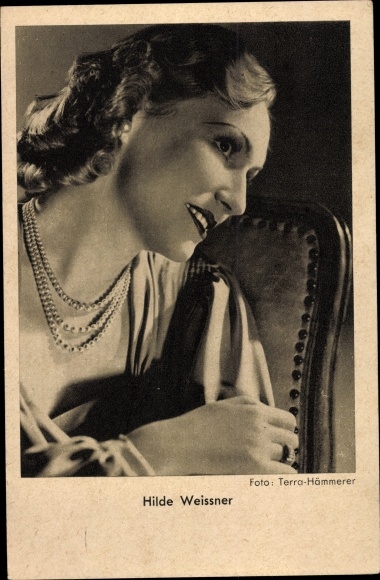 Ak Schauspielerin Hilde Weissner, Portrait, Terra Film Nr. 3662607 ...