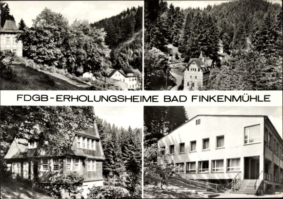 Ak Allersdorf Großbreitenbach in Thüringen, Bad Finkenmühle, FDGB ...