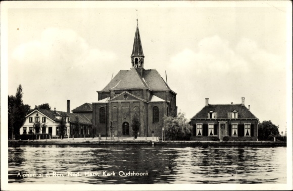 Ak Alphen aan den Rijn Südholland, Ned. Herv. Kerk Oudshoorn Nr ...