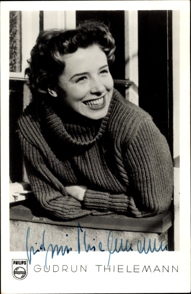Ak Schauspielerin Gudrun Thielemann, Portrait, Autogramm Nr. 3726934 ...