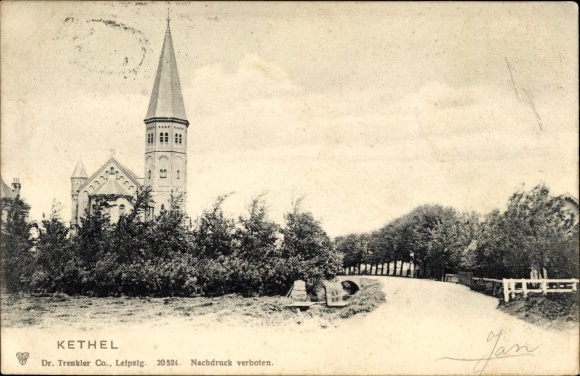 Ak Kethel Schiedam Südholland, Straßenpartie... | oldhting.de