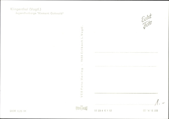 Ak Klingenthal im Vogtland Sachsen, Jugendherberge Klement Gottwald, Inneres Nr. 3715262 ...