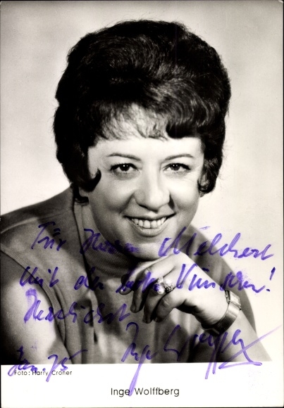 Ak Schauspielerin Inge Wolffberg, Portrait, Autogramm Nr. 3766454 ...