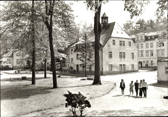 Ak Warmbad Wolkenstein in Sachsen, Bergarbeiter-Sanatorium, Pawlow-Haus ...