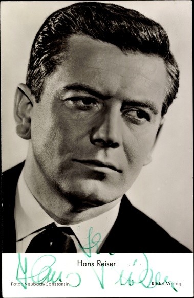 Ak Schauspieler Hans Reiser, Portrait, Ein Lied geht um die Welt ...