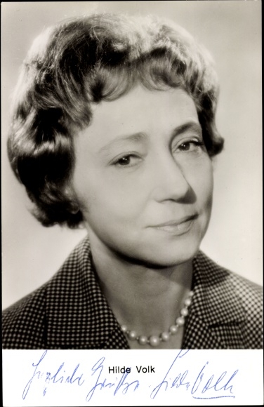 Ak Schauspielerin Hilde Volk, Portrait, Autogramm Nr. 3773276 ...