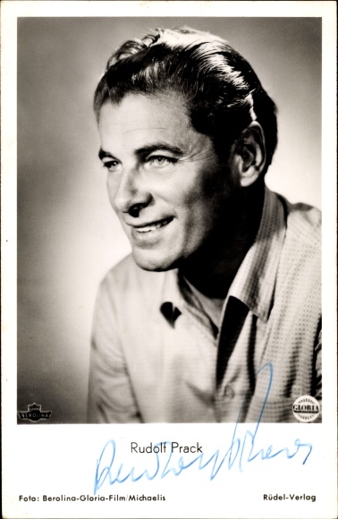 Ak Schauspieler Rudolf Prack, Portrait, Wenn am Sonntag abend die ...