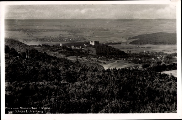 Ak Neunkirchen im Odenwald Modautal, Schloss Lichtenberg, Höhengasthof ...
