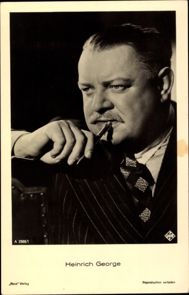 Ak Schauspieler Heinrich George, Portrait, Ross Verlag A 2568 1 Nr ...