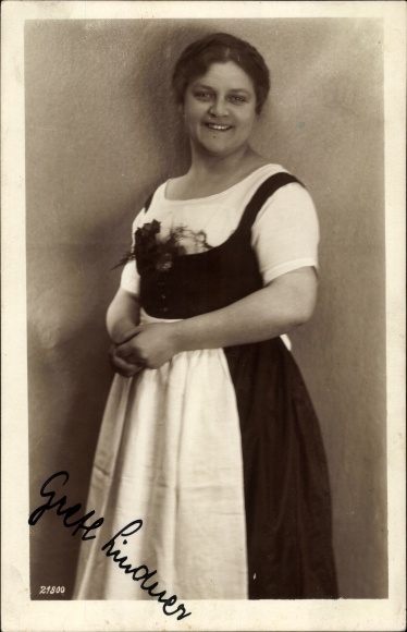 Ak Schauspielerin? Gretl Lindner, Portrait in Tracht Nr. 3793001 ...