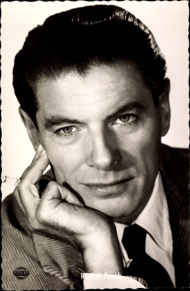 Ak Schauspieler Rudolf Prack, Portrait mit Zigarette Nr. 3772618 ...