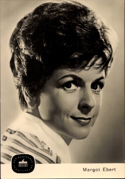 Ak Schauspielerin und Moderatorin Margot Ebert, Portrait, DDR Deutscher ...