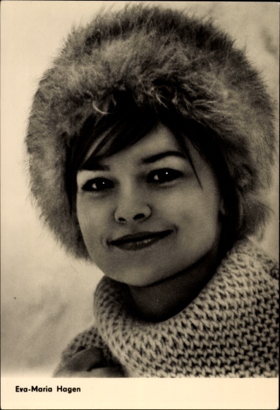 Ak Schauspielerin Eva Maria Hagen, DEFA, Vergesst mir meine Traudel ...