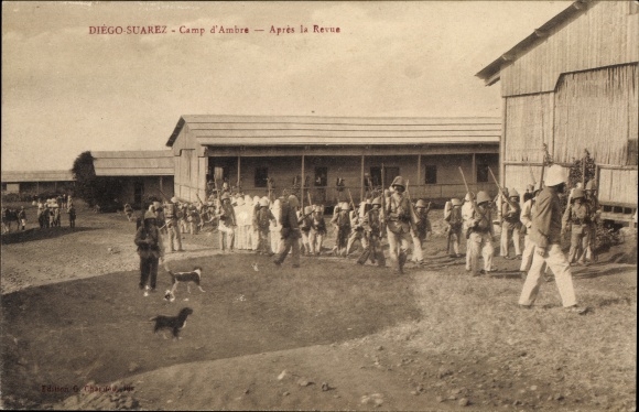 Ak Diego Suarez Antsiranana Madagaskar, Truppenlager Ambre, Soldaten ...