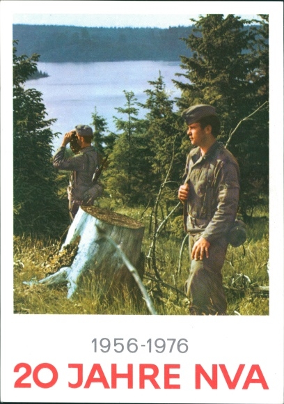 Ak 20 Jahre NVA 1956-1976, Nationale Volksarmee der DDR, Soldaten in ...