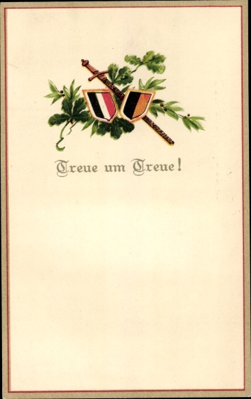 Ak Treue um Treue, Wappen.. | Ansichtskarten günstig