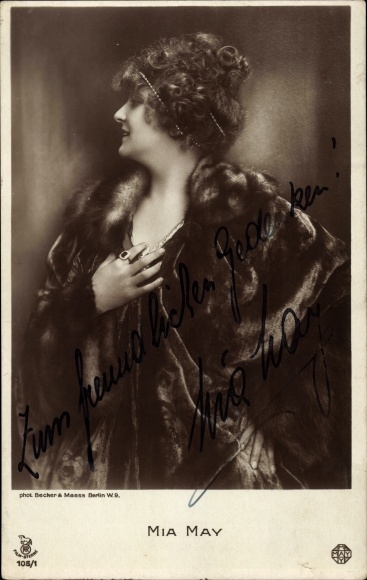 Ak Schauspielerin Mia May, Portrait, Profilansicht, RPH 105/1, Autogramm Nr. 4029097 - oldthing ...