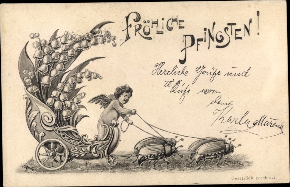 Künstler Litho Opitz, Glückwunsch.. | Ansichtskarten günstig