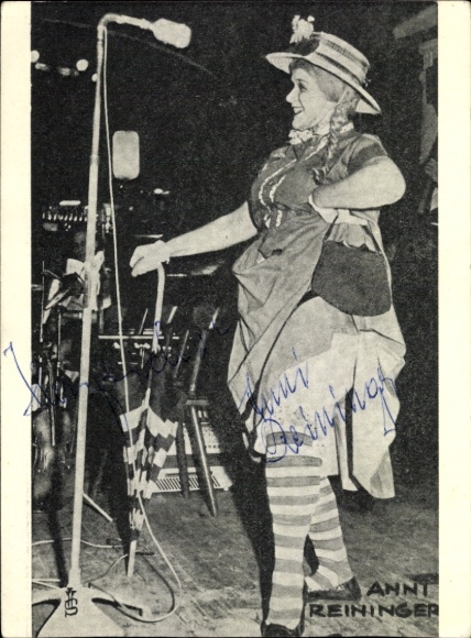 Ak Schauspielerin Anni Reiminger, Portrait, Autogramm, Sängerin, der ...
