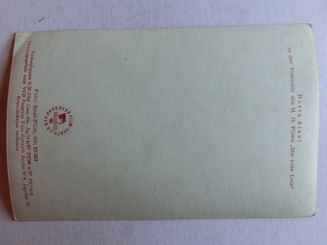 Alte AK Porträtkarte Herta Staal Schauspielerin [aL401] Nr. [aL401 ...