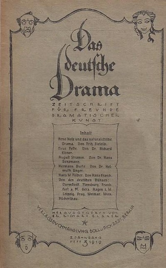Deutsche Drama, Das. - Richard Elsner (Hrsg.), Fritz Schwiefert (Red ...