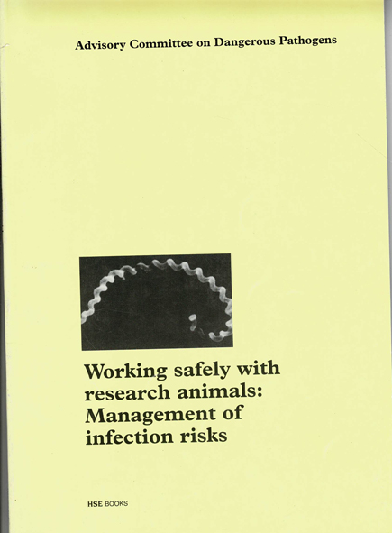 Working Safely with Research Animals: Management of Infection Risks. Nr ...