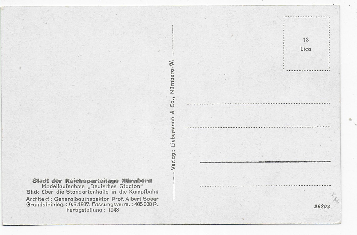 Postkarte Nürnberg: Stadt der Reichsparteitage, Modell Deutsches ...