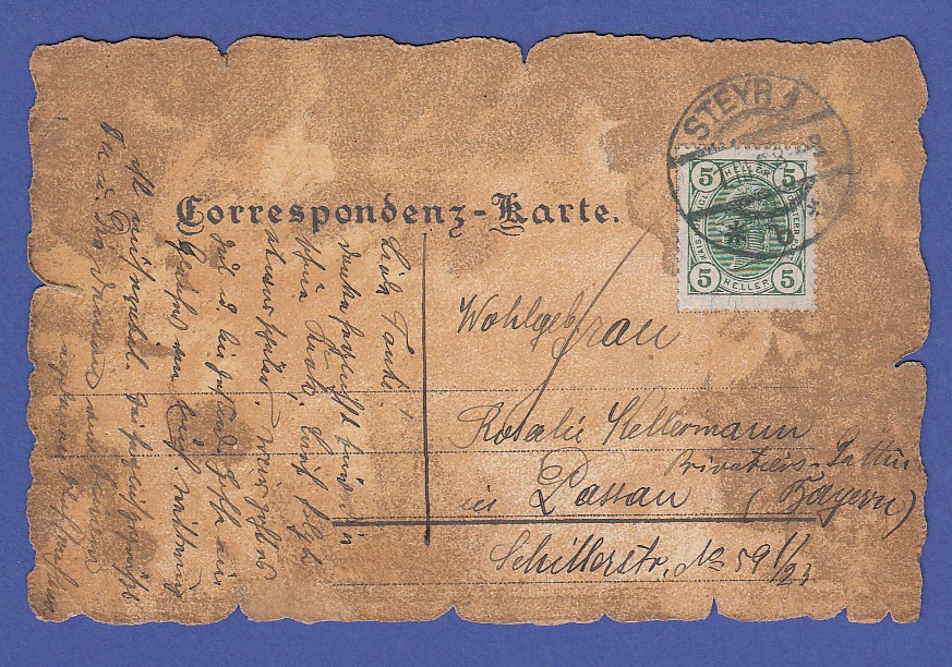 AK Österreich Steyr im Jahr 1584, auf alt gemachte hübsche Karte, gel ...