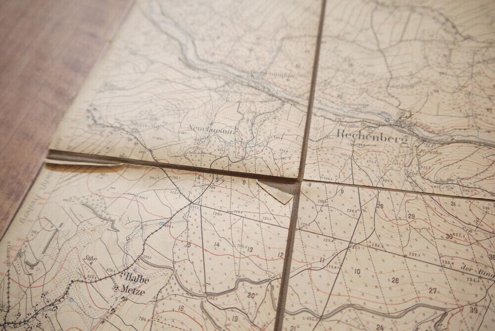 Alte Landkarte Section Nassau Leinenlandkarte Nr. 186018491184 ...