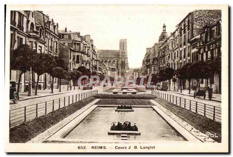 Reims Reims Cours Langlet Nr. ITP99 - oldthing Ansichtskarten: Marne