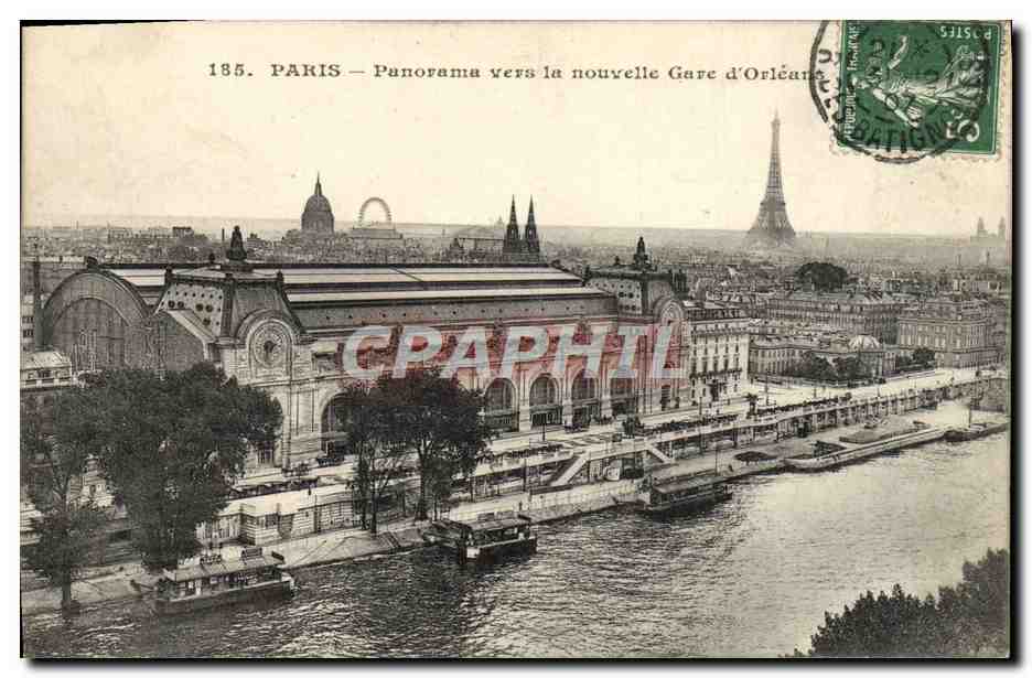 Cartes postales Paris Panorama Vers La Nouvelle Gare d'Orleans Tour ...