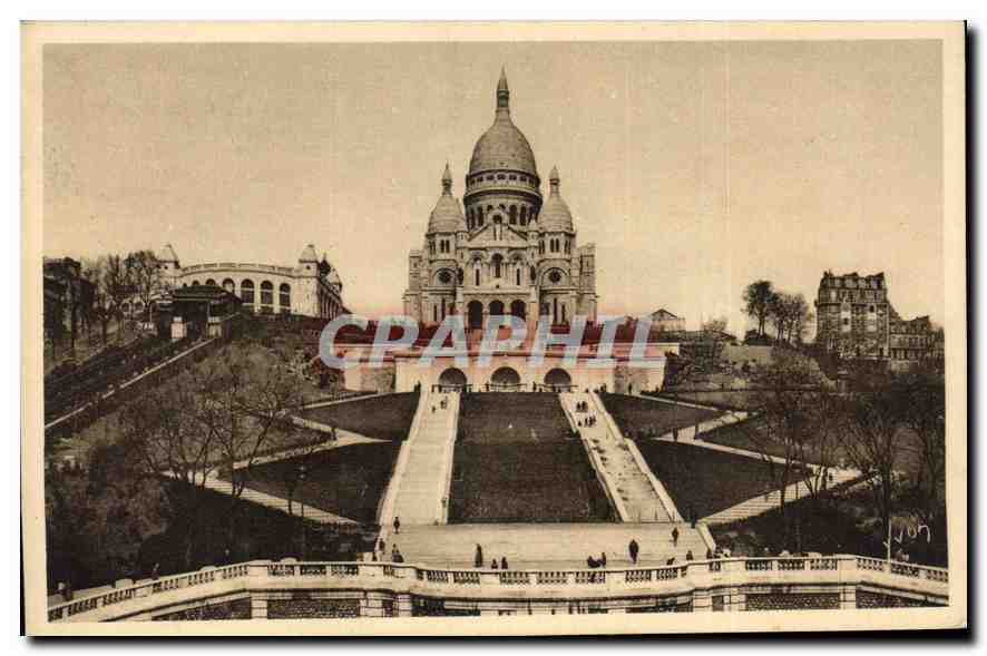Cartes postales Paris en Flanant vue generale du Sacre Coeur de ...