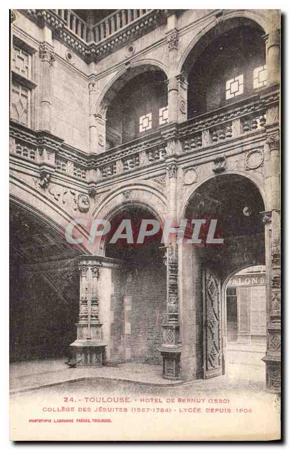 Cartes postales Toulouse Hotel de Bernuy Collage des Jesuites Lycee ...