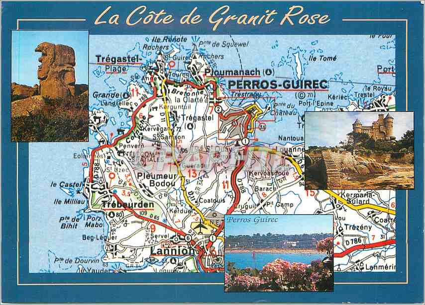 Cartes postales moderne La Cote de Granit Rose La Pere Trebeurden le ...